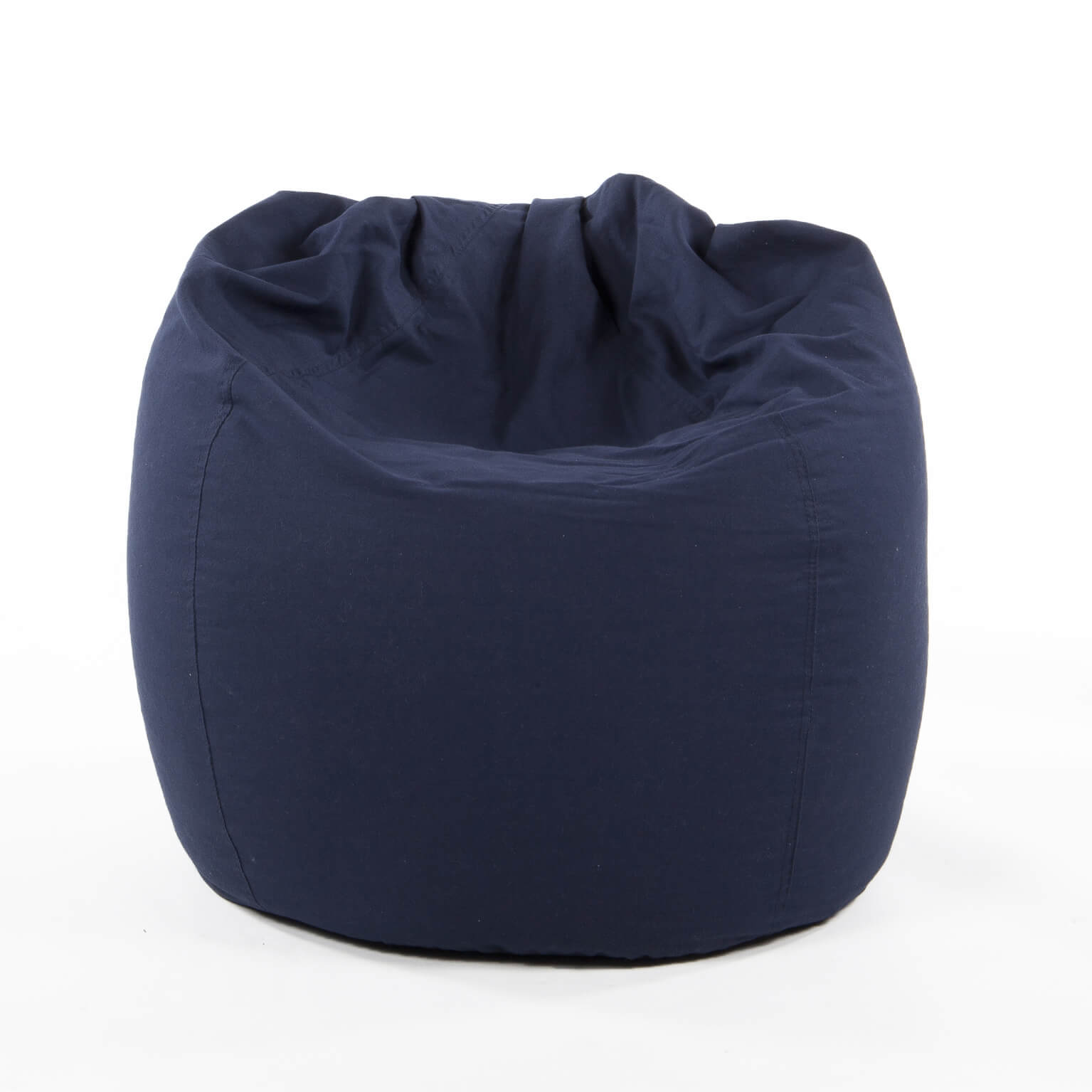 Pouf Poire Coton Sofia Bleu Marine - Casa Biloba