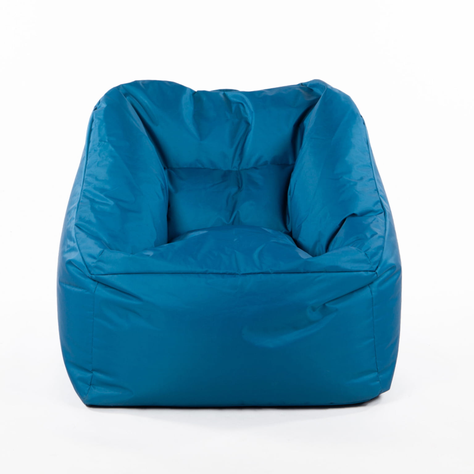 Pouf Rond Bubble Bleu Canard - Casa Biloba